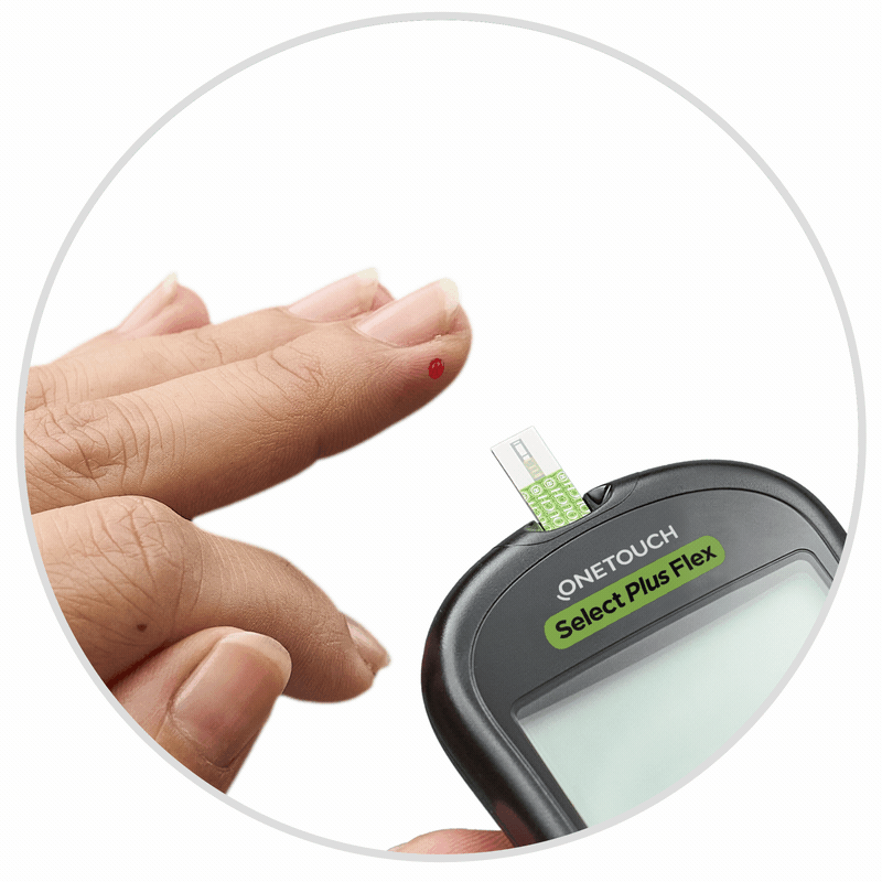 3 easy steps to use OneTouch Select Plus Flex® meter